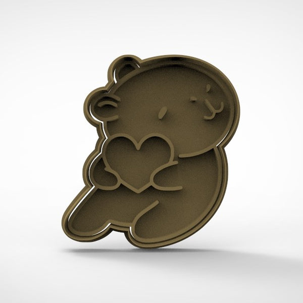 Cute Capybara Heart – BAKE MY SWEET DAY