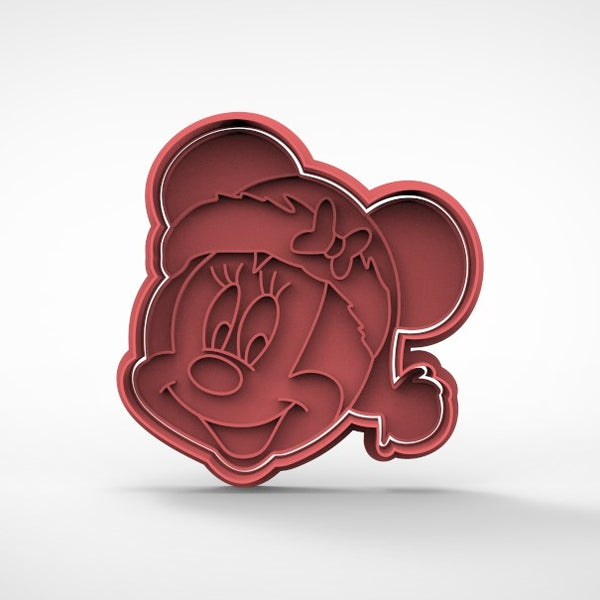 Mickey Minnie with Christmas Hat V2 – BAKE MY SWEET DAY